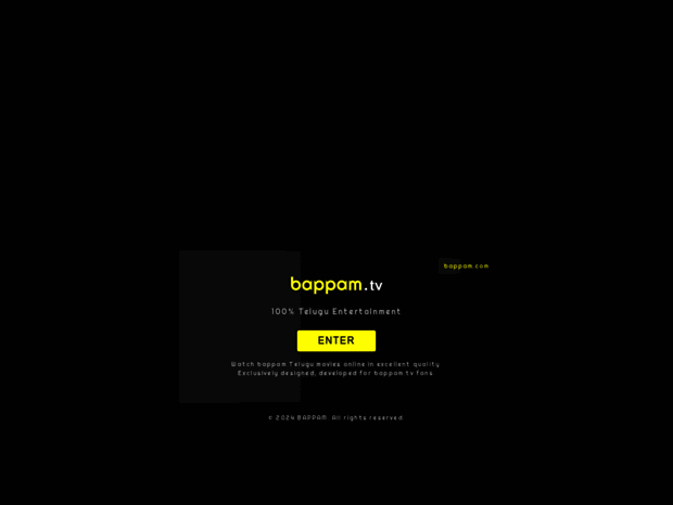 Bienvenue au bappam.com page - BAPPAM.TV: BAPPAM - Watch Telugu Movies in HD.