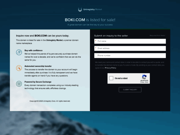 Bienvenue au boki.com page