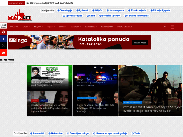 Bienvenue au cazin.net page - Cazin.NET - Budi informiran!.