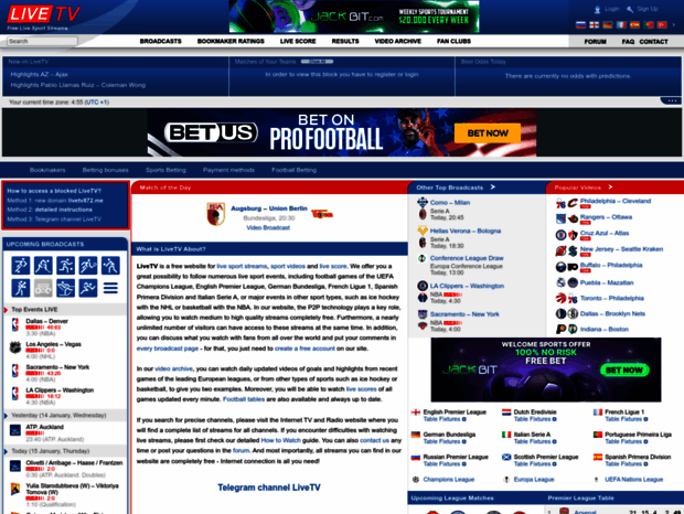 Bienvenue au cdn.livetv852.me page - Прямые спортивные видео трансляции, футбол, хоккей, теннис ...