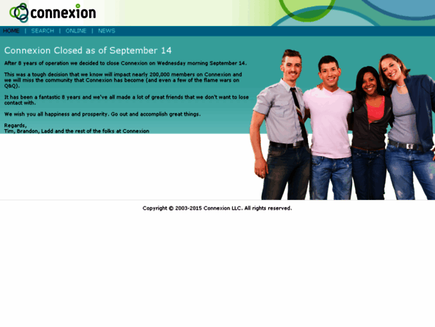 Bienvenue au connexion.org page