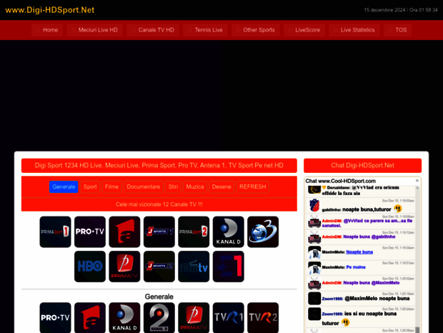 Bienvenue au digi-hdsport.net page - Digi Sport 1234 HD Live. Meciuri Live HD, Prima Sport HD ...