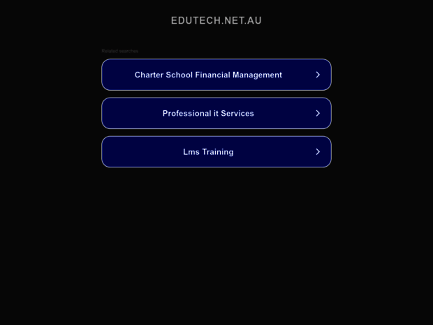 Bienvenue au edutech.net.au page - Edutech.net.au.