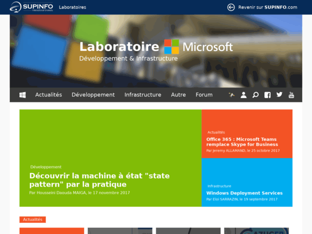 Bienvenue au labo-microsoft.org page - Apache2 Ubuntu Default Page: It works.