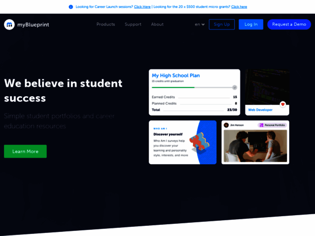 Bienvenue au myblueprint.ca page - MyBlueprint.ca.