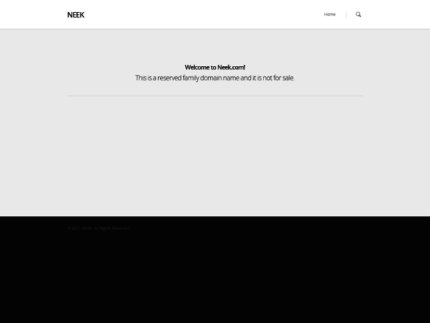 Bienvenue au neek.com page - NEEK.