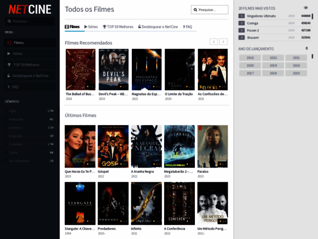 Bienvenue au netcine.la page - NetCine: Filmes e Séries Online Grátis.