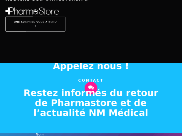 Bienvenue au pharmastore.com page - Pharmastore : matériel médical discount.