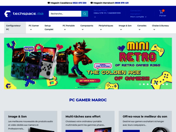 Bienvenue au techspace.ma page - PC GAMER MAROC.