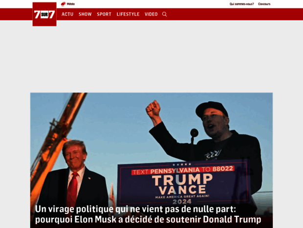 Bienvenue au 7s7.be page - 7sur7.be, l'actualité belge et ...