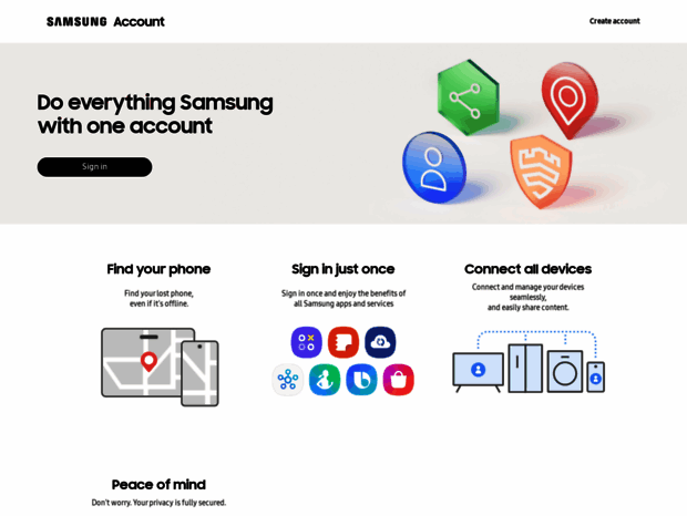Bienvenue au account.samsung.com page - Samsung Account.