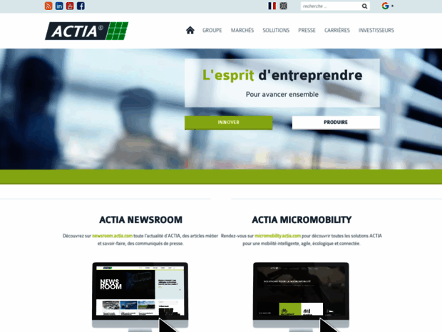 Bienvenue au actia.fr page - ACTIA Group - Accueil.
