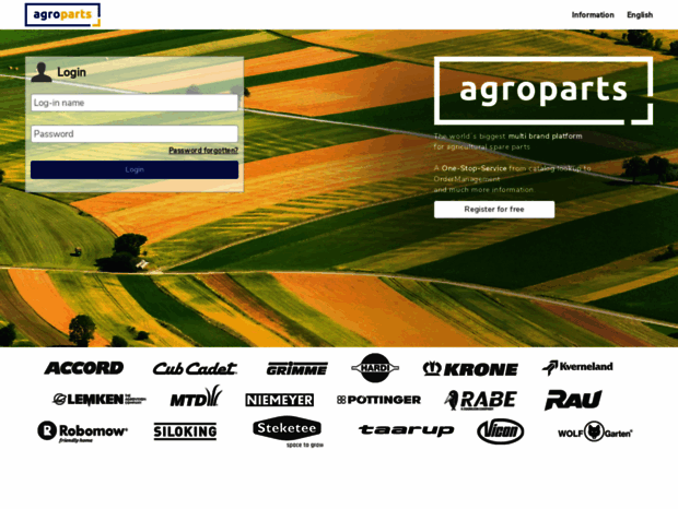 Bienvenue au agroparts.com page - Agroparts - One-Stop-Service for ...