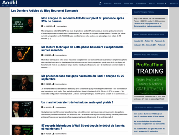 Bienvenue au andlil.com page - Blog Bourse par un Trader sur Futures ...