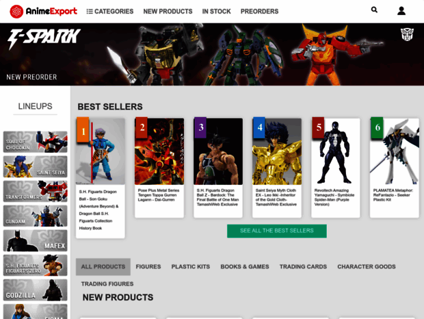 Bienvenue au anime-export.com page - Anime-export.