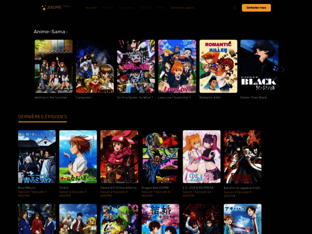 Bienvenue au anime-sama.vip page