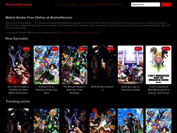 Bienvenue au animeheaven.im page - AnimeHeaven - Watch Anime Online ...