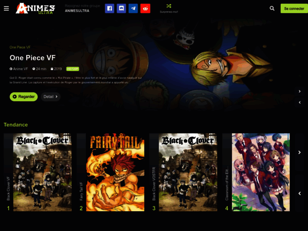Bienvenue au animesultra.net page - AnimesUltra - Animes VF et VOSTFR ...
