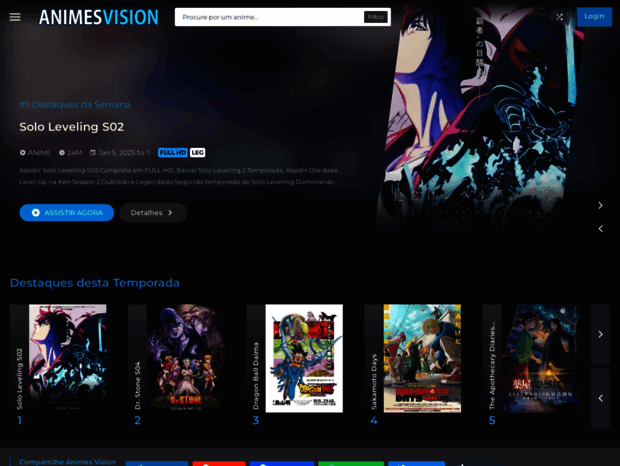 Bienvenue au animesvision.to page - Animes Vision - Assistir Animes ...