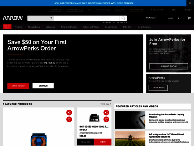Bienvenue au arrow.com page - Electronic Components Online | Find ...