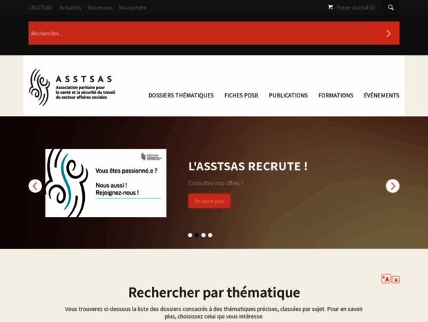 Bienvenue au asstsas.qc.ca page - Accueil - ASSTSAS.