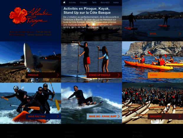 Bienvenue au atlantic-pirogue.com page - Atlantic Pirogue Pays Basque ...