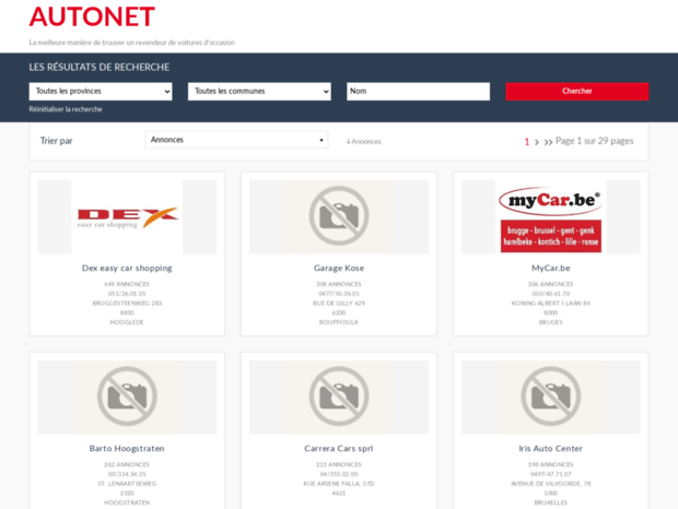 Bienvenue au autonet.be page - Realtime.at - Domain gecatcht.