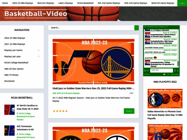 Bienvenue au basketball-video.com page - NBA Full Game Replays Free ...