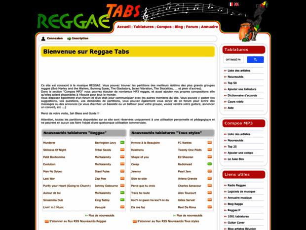 Bienvenue au broz-reggae-tabs.com page - Partitions reggae basse et ...