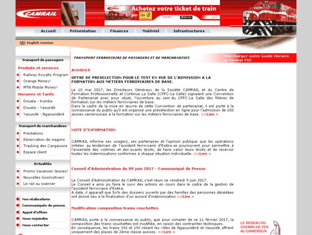 Bienvenue au camrail.net page - Camrail : Transport Ferroviaire de ...