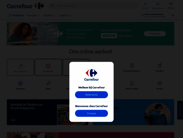 Bienvenue au carrefour.be page - Carrefour BE.