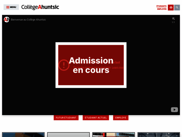 Bienvenue au collegeahuntsic.qc.ca page - Collège Ahuntsic | Cégep à ...