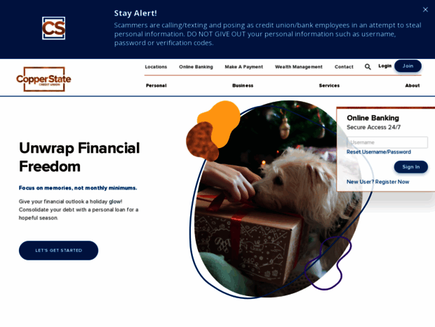 Bienvenue au copperstatecu.org page - Copper State Credit Union.