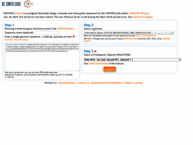 Bienvenue au crispor.tefor.net page - CRISPOR.