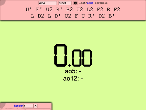Bienvenue au cstimer.net page - CsTimer - Professional Rubik's Cube ...