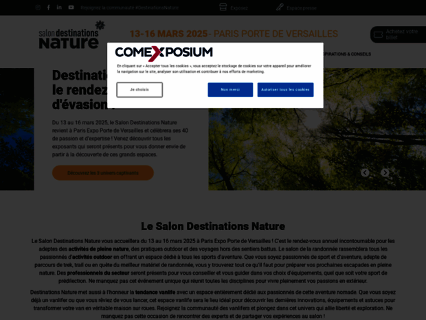 Bienvenue au destinations-nature.fr page - Le salon Destinations Nature.