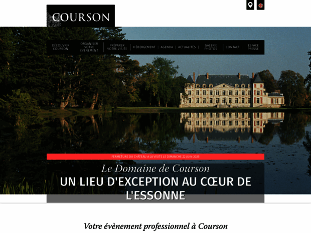 Bienvenue au domaine-de-courson.fr page - Domaine de Courson - Accueil.