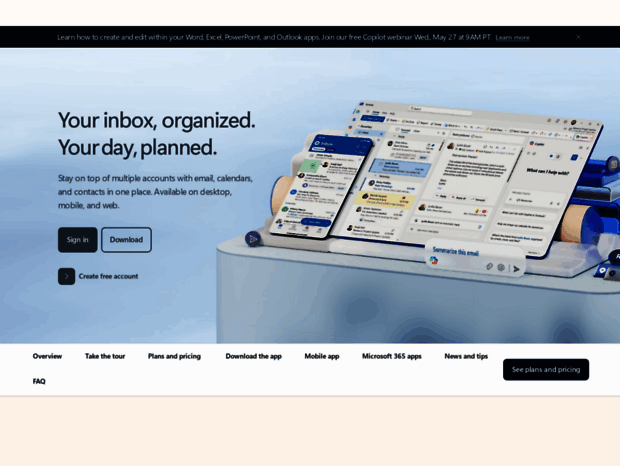 Bienvenue au dub115.mail.live.com page - Microsoft Outlook (formerly ...