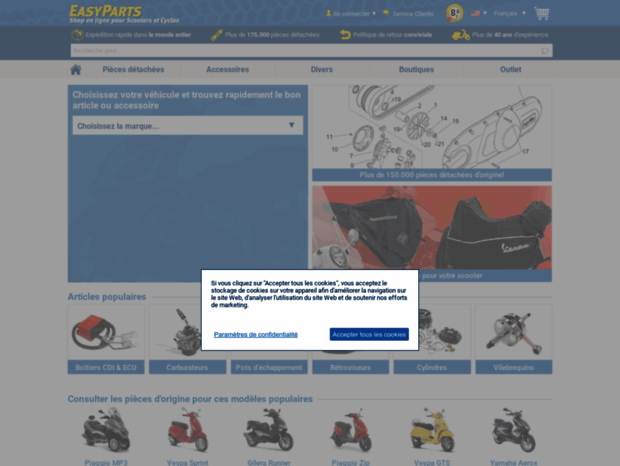 Bienvenue au easyparts.fr page - EasyParts.fr - Pièces et accessoires ...