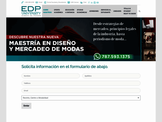 Bienvenue au edpuniversity.edu page - EDP University – Saber es Poder.