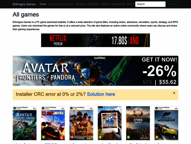 Bienvenue au elamigos-games.net page - ElAmigos Games | Download games ...