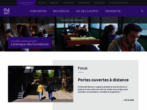 Bienvenue au ent.univ-rennes2.fr page - Accueil | Université Rennes 2.