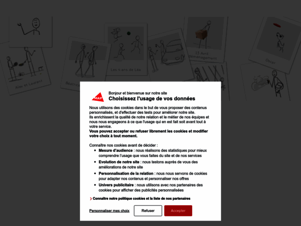 Bienvenue au espacepersonnel.maif.fr page - Maif – Espace personnel.