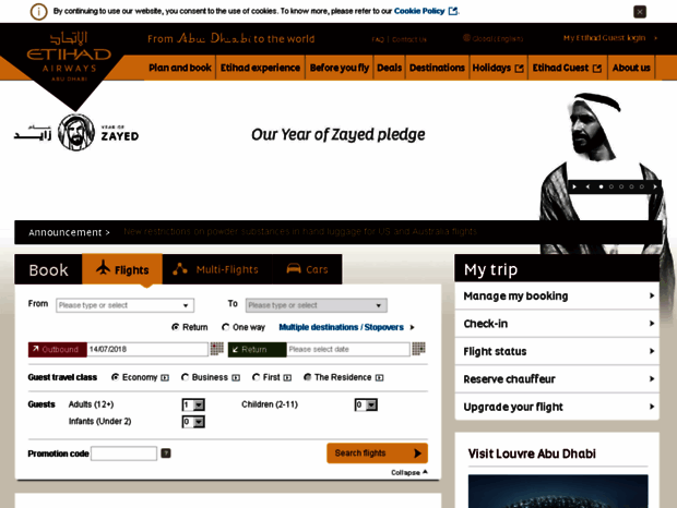 Bienvenue au etihad.com page - Etihad Airways - Book flights, manage ...