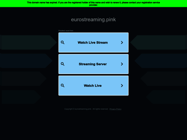 Bienvenue au eurostreaming.pink page - EuroStreaming - Serie Tv e Film ...