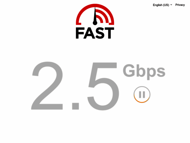 Bienvenue au fast.com page - Internet Speed Test | Fast.com.