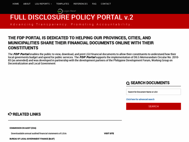 Bienvenue au fdpp.dilg.gov.ph page - FDPP.