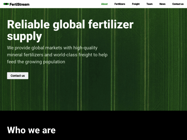 Bienvenue au fertistream.com page - Global fertilizer markets navigator.