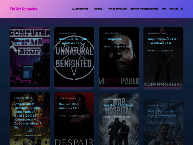 Bienvenue au fitgirlrepacks.org page - FitGirl Repacks - THE SITE ...