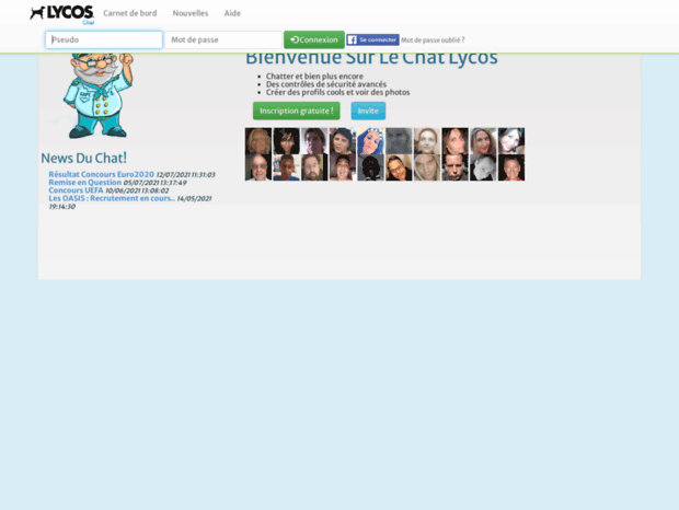 Bienvenue au fr.worldsbiggestchat.com page - Lycos Chat | Les salles de ...